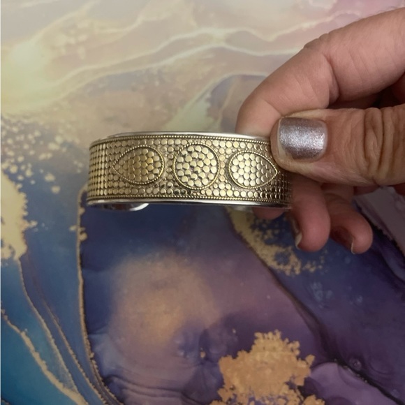 Anna Beck | Jewelry | Anna Beck Cuff 925 Sterling With Gold Bracelet ...